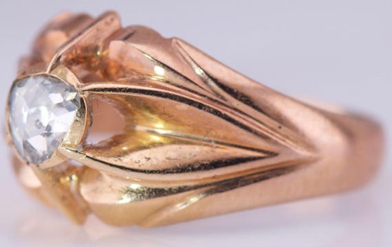 Antique Belle Epoque Ring Empire Era 14k Gold 0.5ct O… - Gem