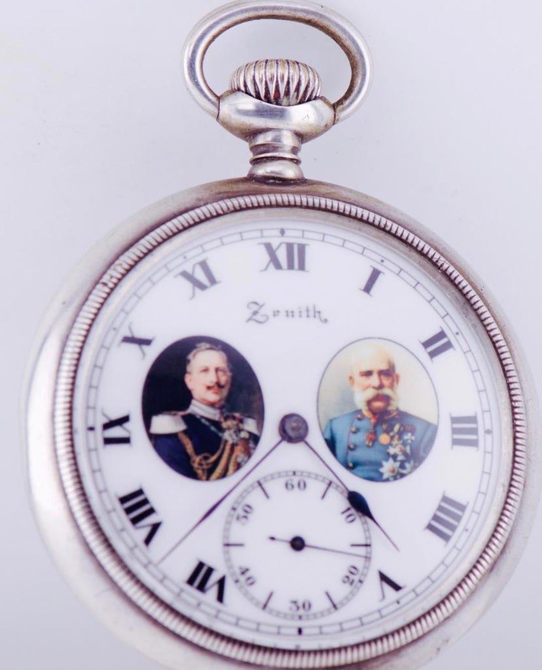 WWI German Officer's Zenith Silver Pocket Watch Kaiser Wilhelm/franz ...