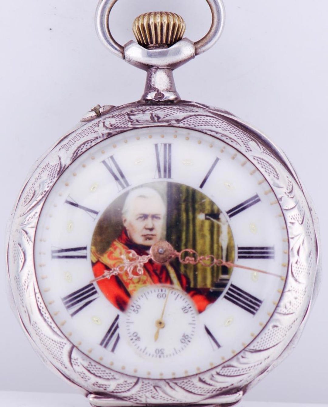 Antique Silver Pocket Watch for Vatican City-pope Pius X C1900 by A ...
