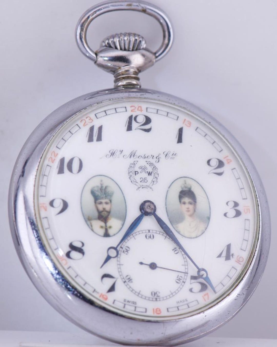 WWI Antique Imperial Tsar's Era Military H.moser Award Pocket Watch ...