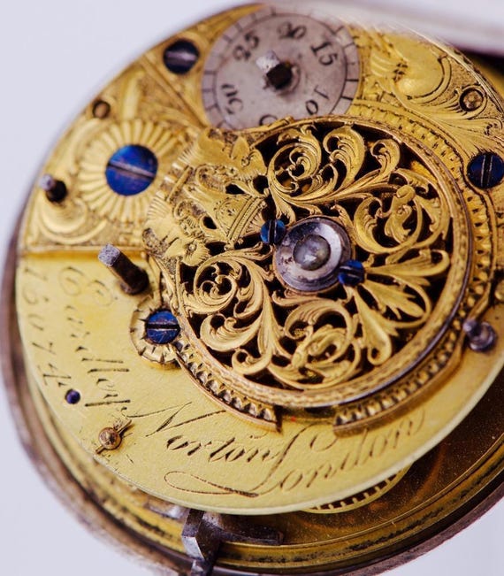 Antique Pocket Watch Edward Norton Verge Fusee Pair S… - Gem