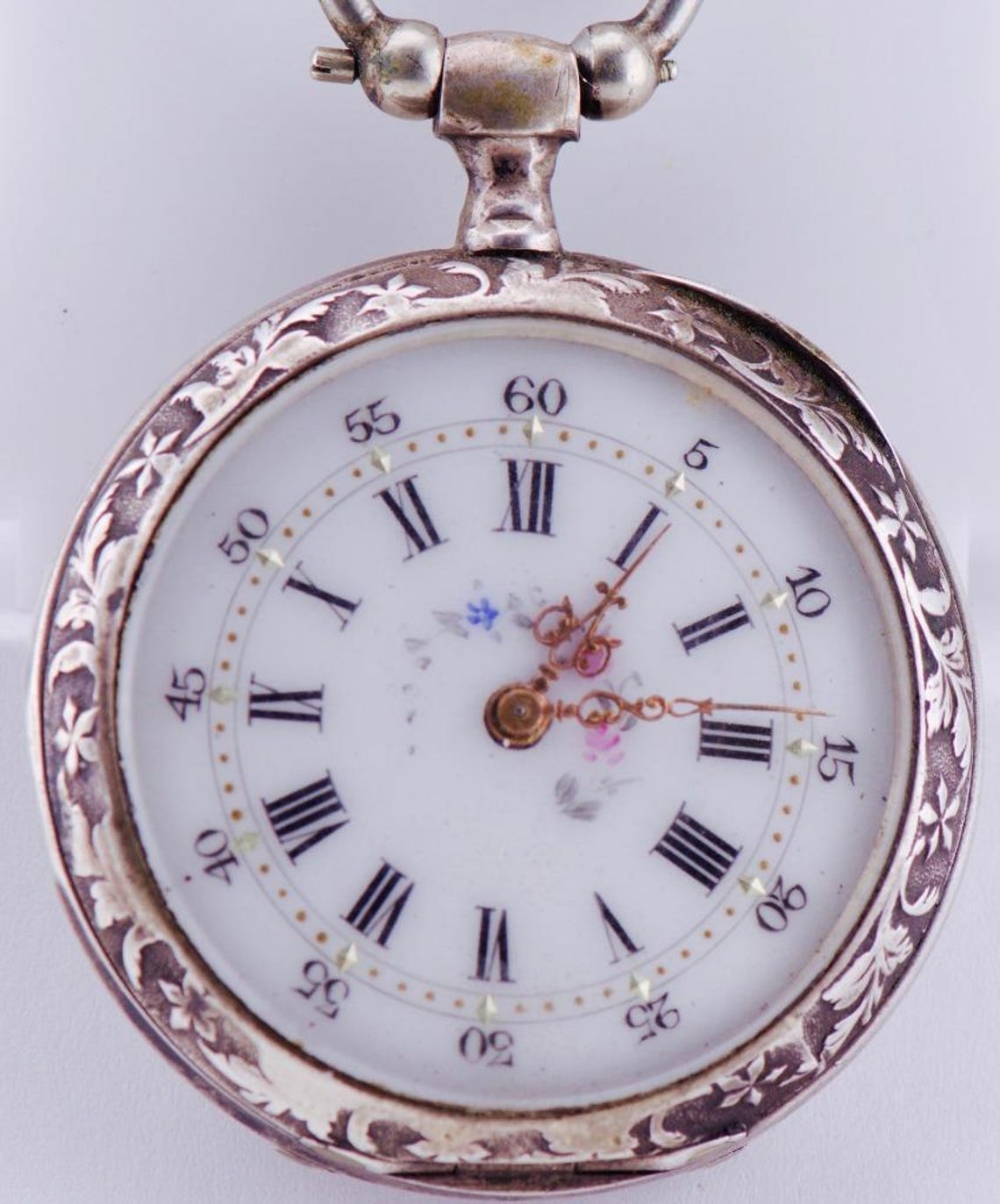 Imperial Russ Award Silver Pocket Watch and Silver Icon Enamel ...