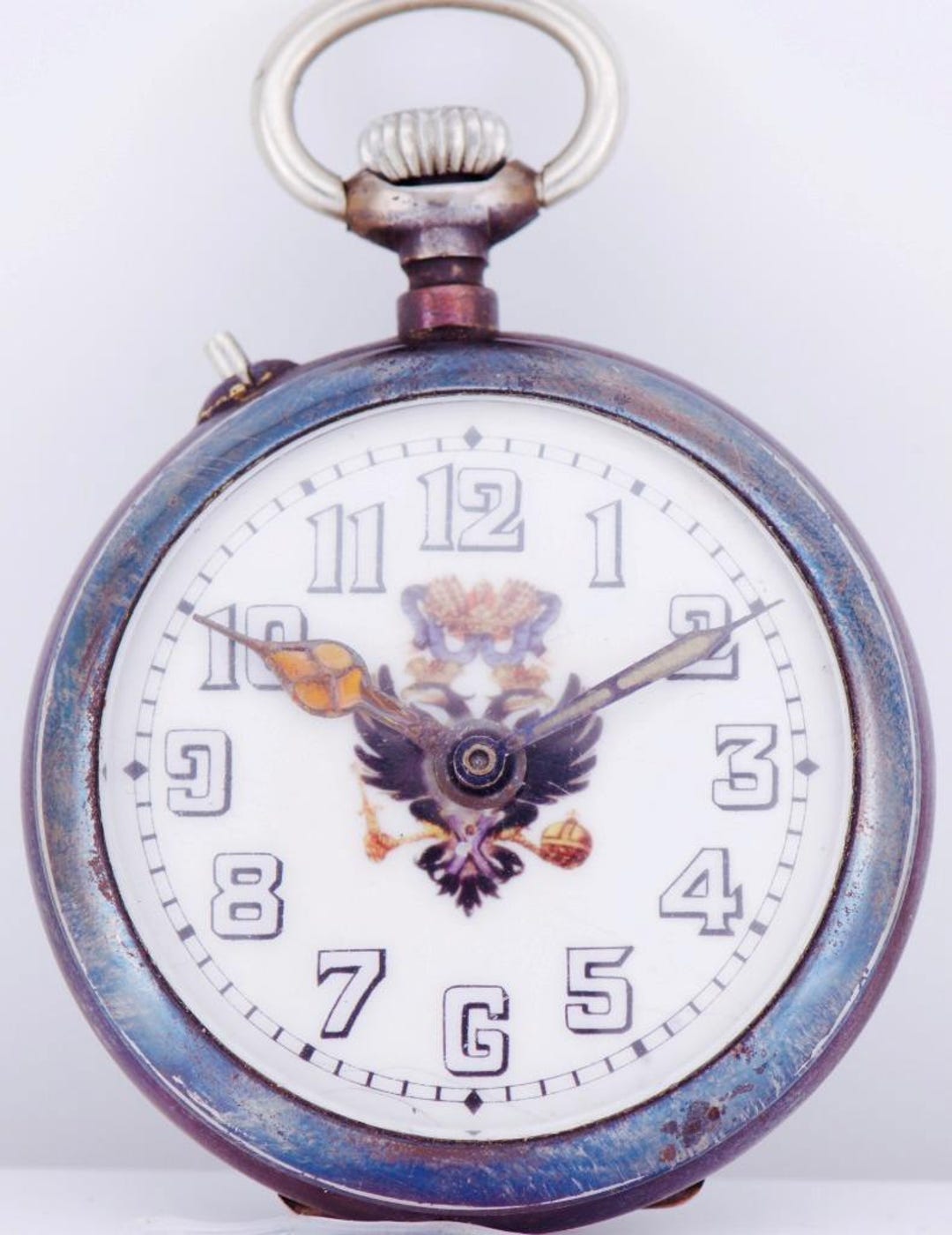 WWI Imperial Tsar's Era Pocket Watch Officer's Nicholas II Monogram ...