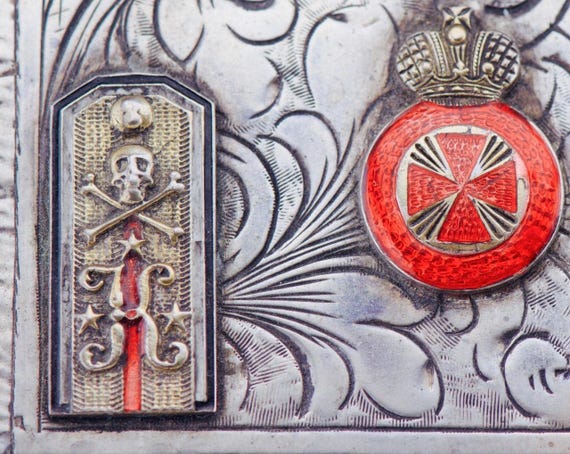 Antique Imperial Tsar's Era Faberge Silver Enamel & A… - Gem