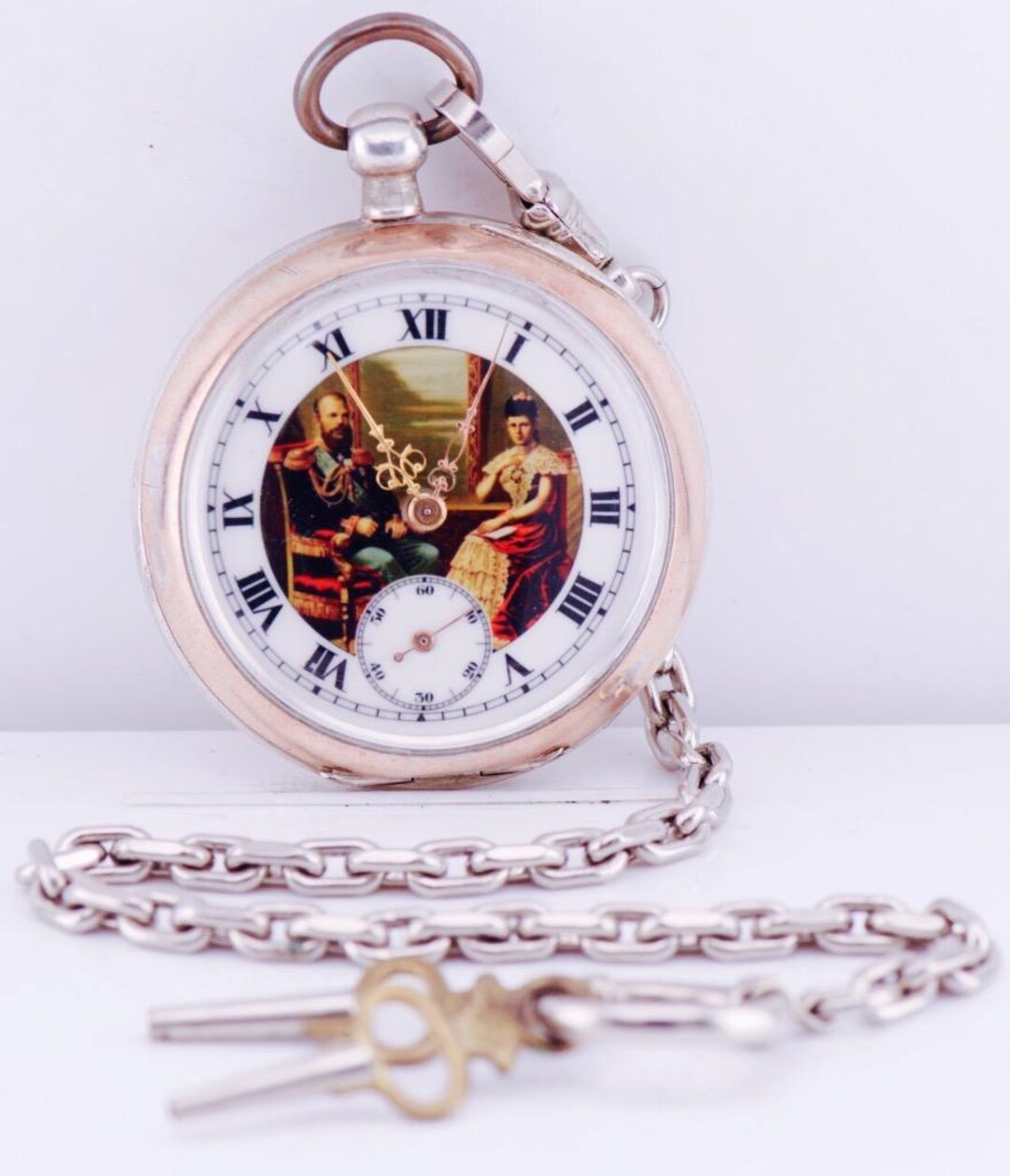Antique Imperial Tsar's Era Silver Pocket Watch C1880's Tsar Alexander ...