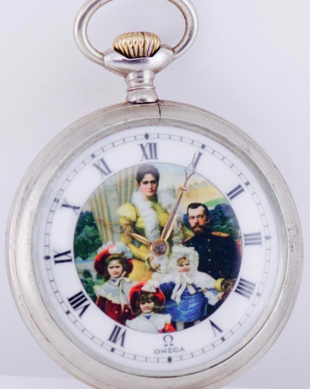 Antique Omega Pocket Watch WWI Imperial Russ C1916-romanov's Royal ...