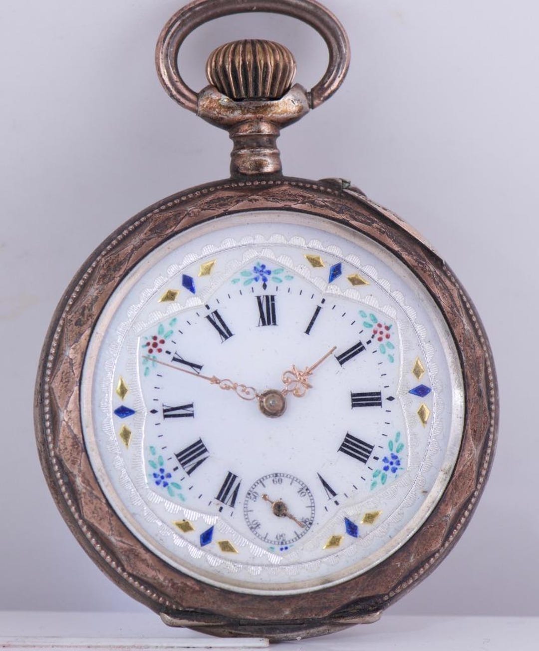 Antique Silver Engraved Pocket Watch for Chinese Market Qing Dynasty ...