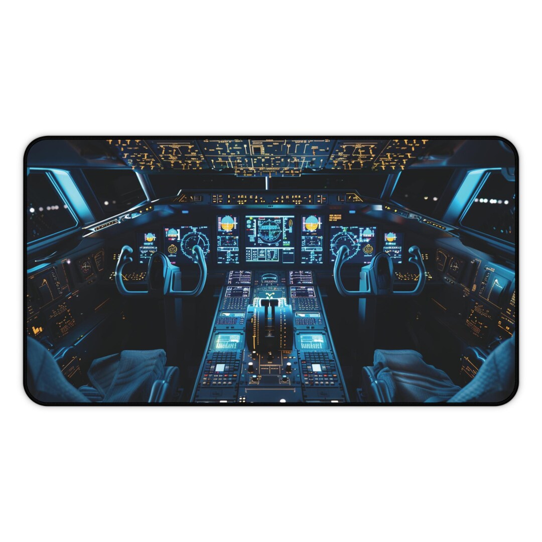Aircraft Cockpit Desk Mat ,aviation Gaming Mouse Pad XL, Pilot ...