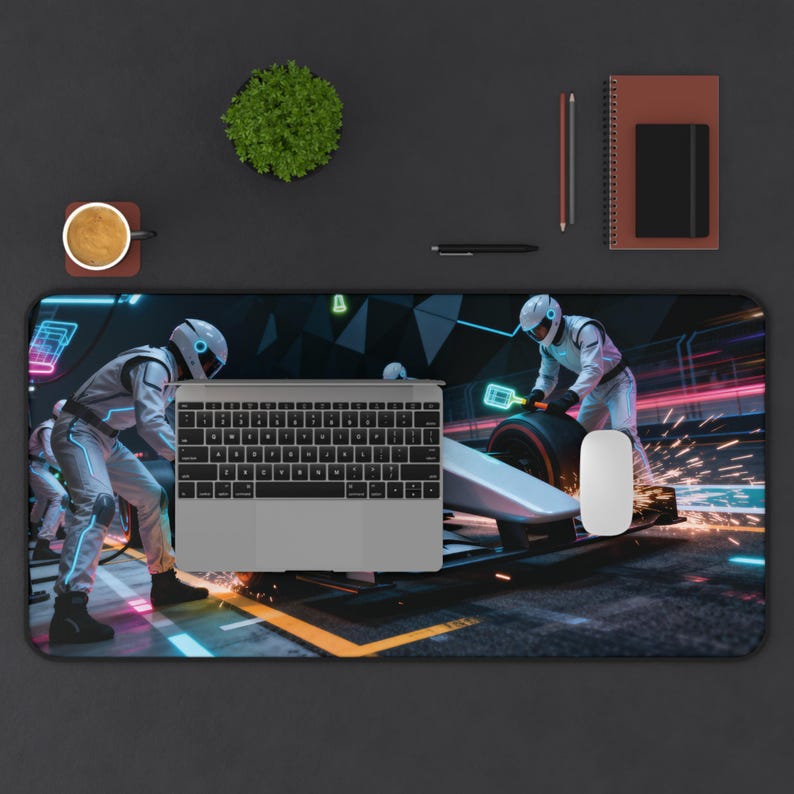 Formula 1 Pit Stop, Formula One Desk Mat, Formula 1 Gift, F1 Racing ...
