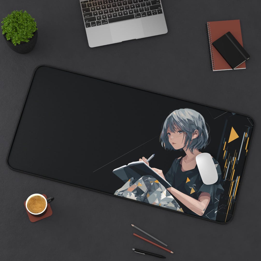Anime Girl Mousepad for Working, Drawing, Crafting, Gaming, as a ...