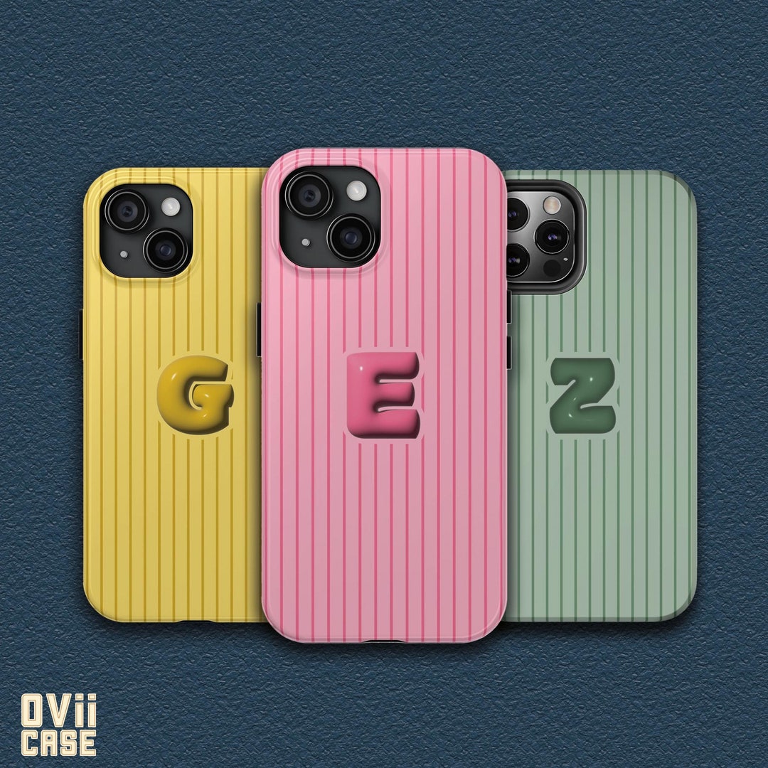 Personalized Balloon Letter Phone Case, Custom Letter Phone Case, Phone ...