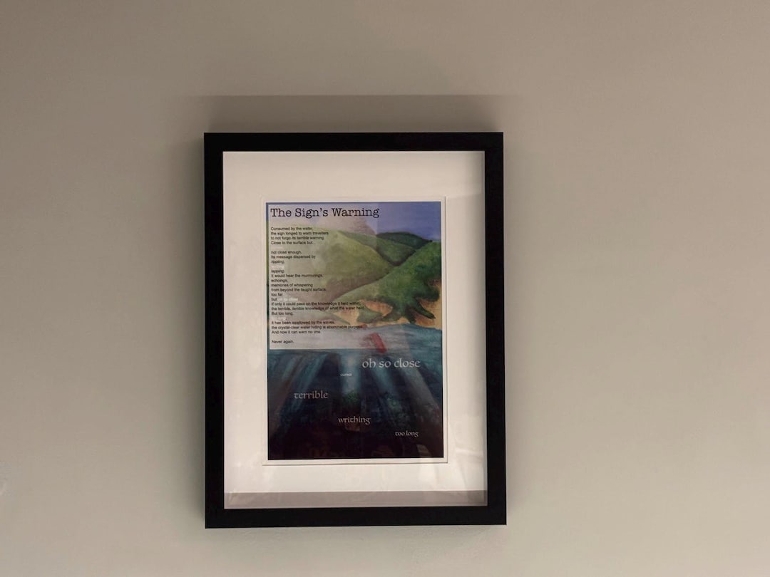The Sign's Warning - A4 Print and 100 Word Story of a Hidden Eldritch ...