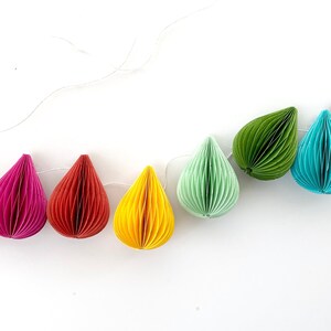 Paper Raindrop Banner/garland, Baby Shower, Wedding Shower, Nursery ...