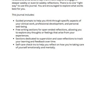 Trainee Clinical Psychologist Reflective Journal - Etsy