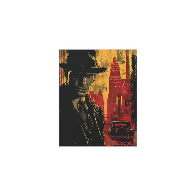 Silk Poster, Gangster Western Style Poster, Vintage Wall Art Decor ...
