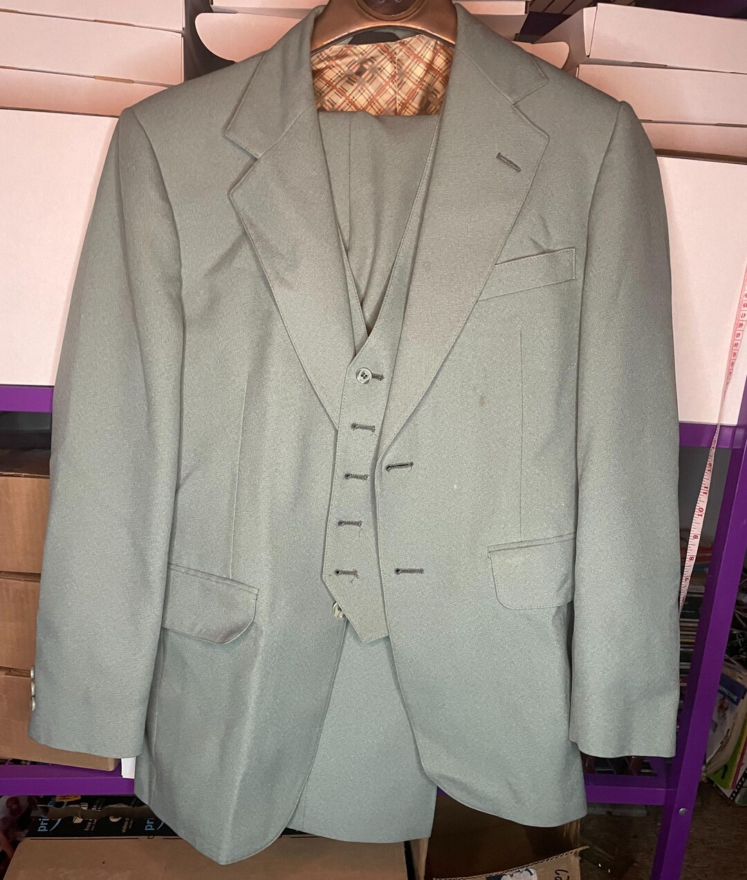 Men's 3 Piece Suit, Johnny Carson Apparel - Etsy