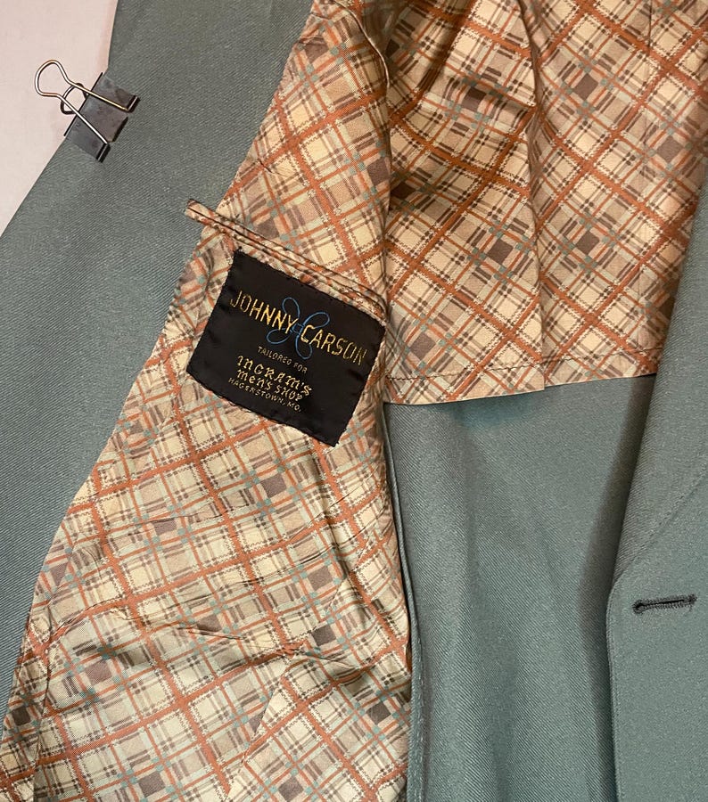 Men's 3 Piece Suit, Johnny Carson Apparel - Etsy