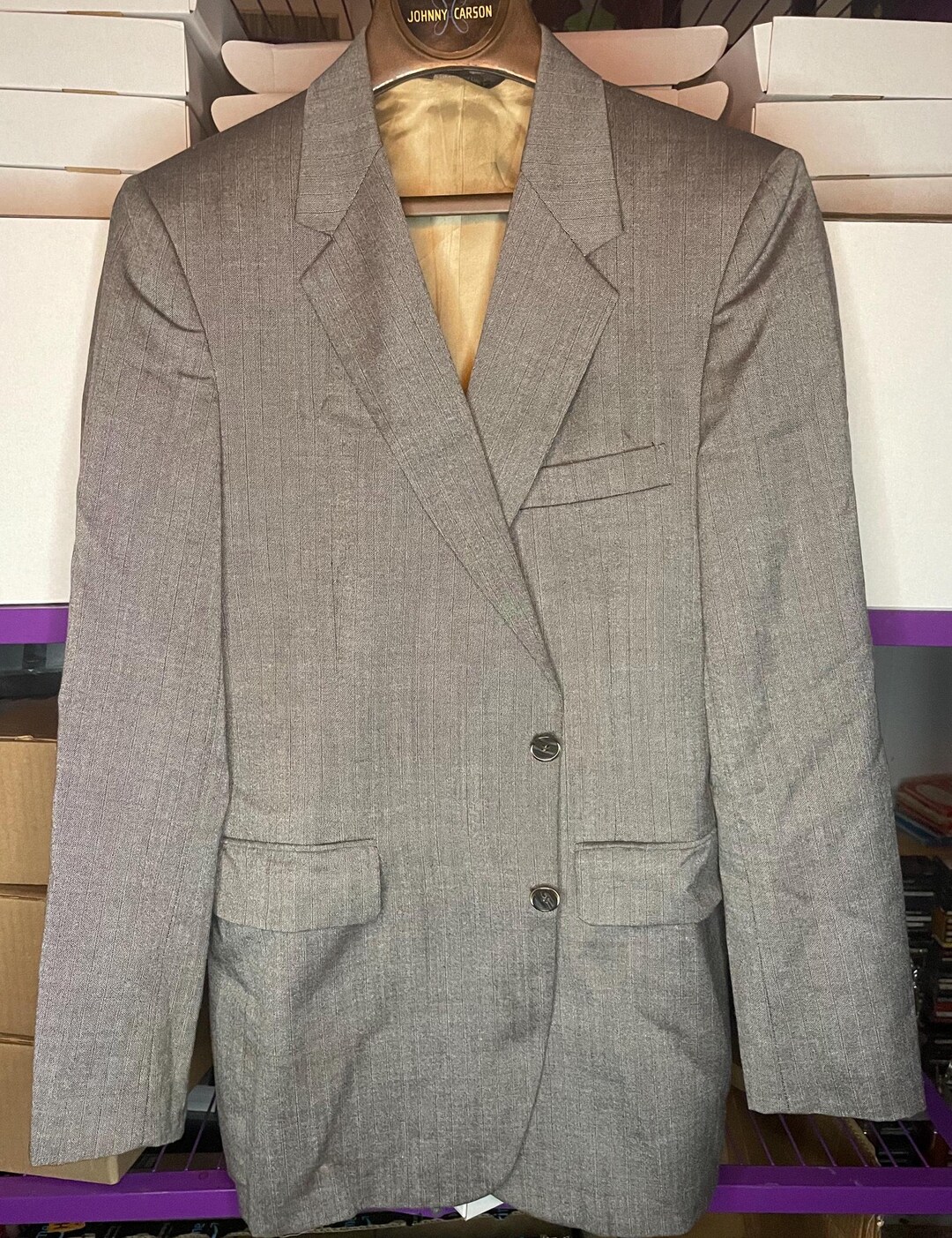 Men's Johnny Carson Suit Famous Label From the 80's - Etsy