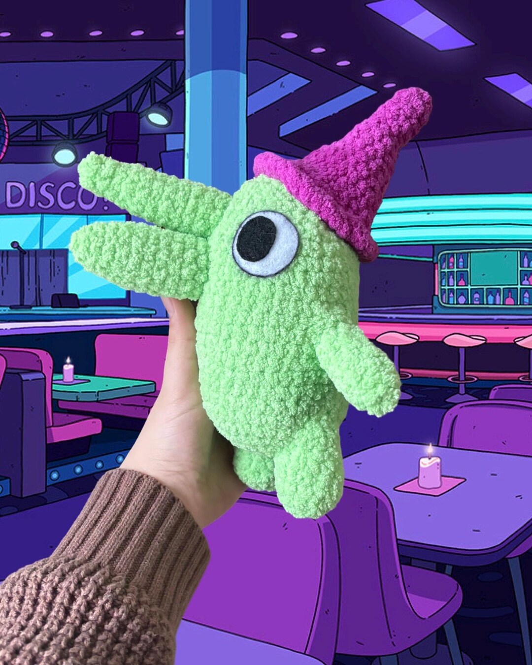 GLEP Smiling Friends Handmade Plush Crochet Amigurumi Stuffed Animal ...