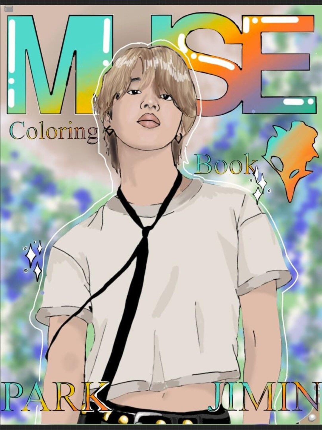 Park Jimin Muse Coloring Book - Etsy