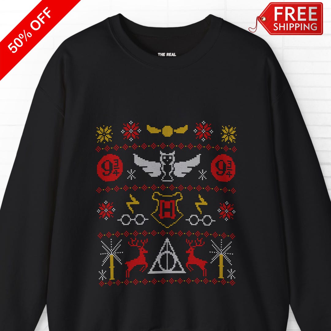 Hedwig Owl Christmas Sweatshirt, Funny Holiday Crewneck - Etsy