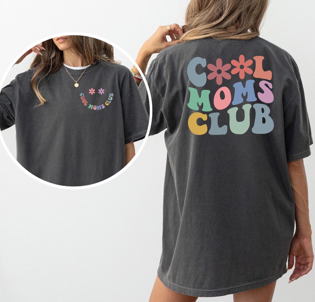 Comfort Colors Cool Moms Club Shirt, Relaxed Fit - Etsy