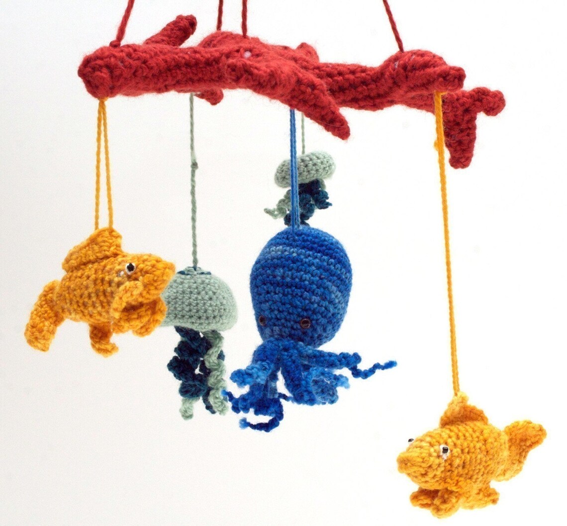 Sea Creature Baby Mobile CROCHET PATTERN - Etsy