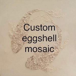 Custom Commission Request: Koi Eggshell Mosaic - Etsy