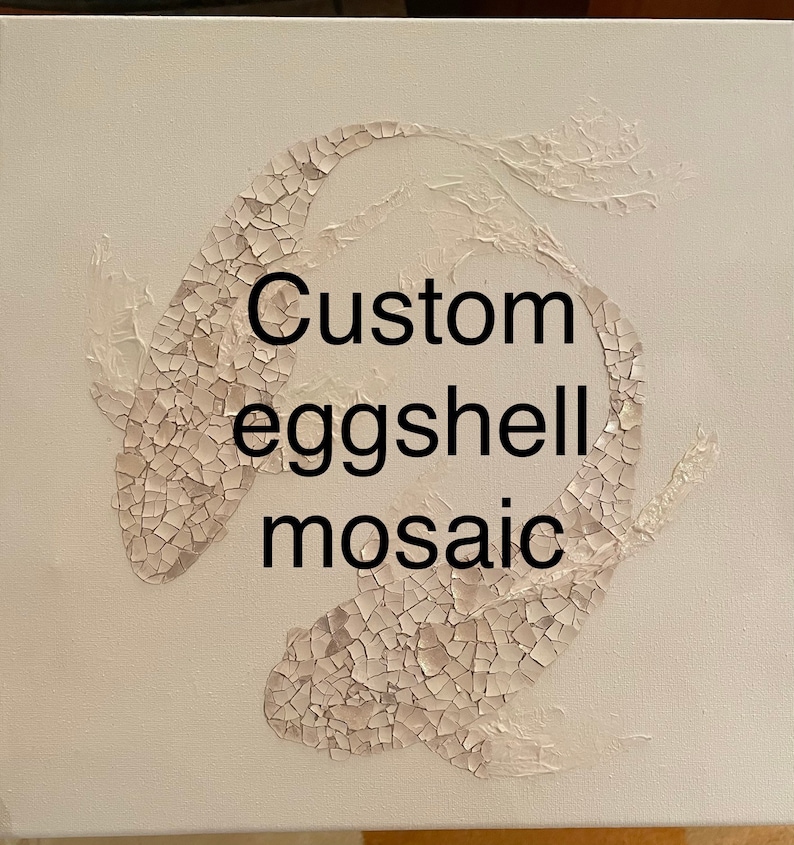 Custom Commission Request: Koi Eggshell Mosaic - Etsy