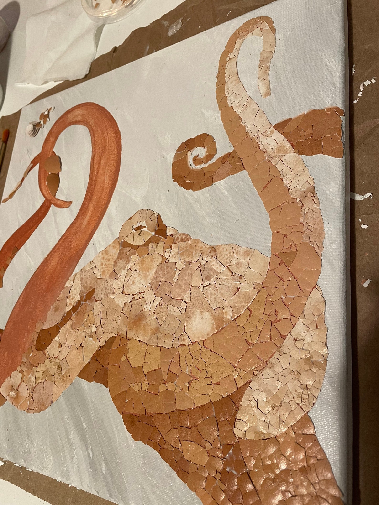 Custom Commission Request: Koi Eggshell Mosaic - Etsy