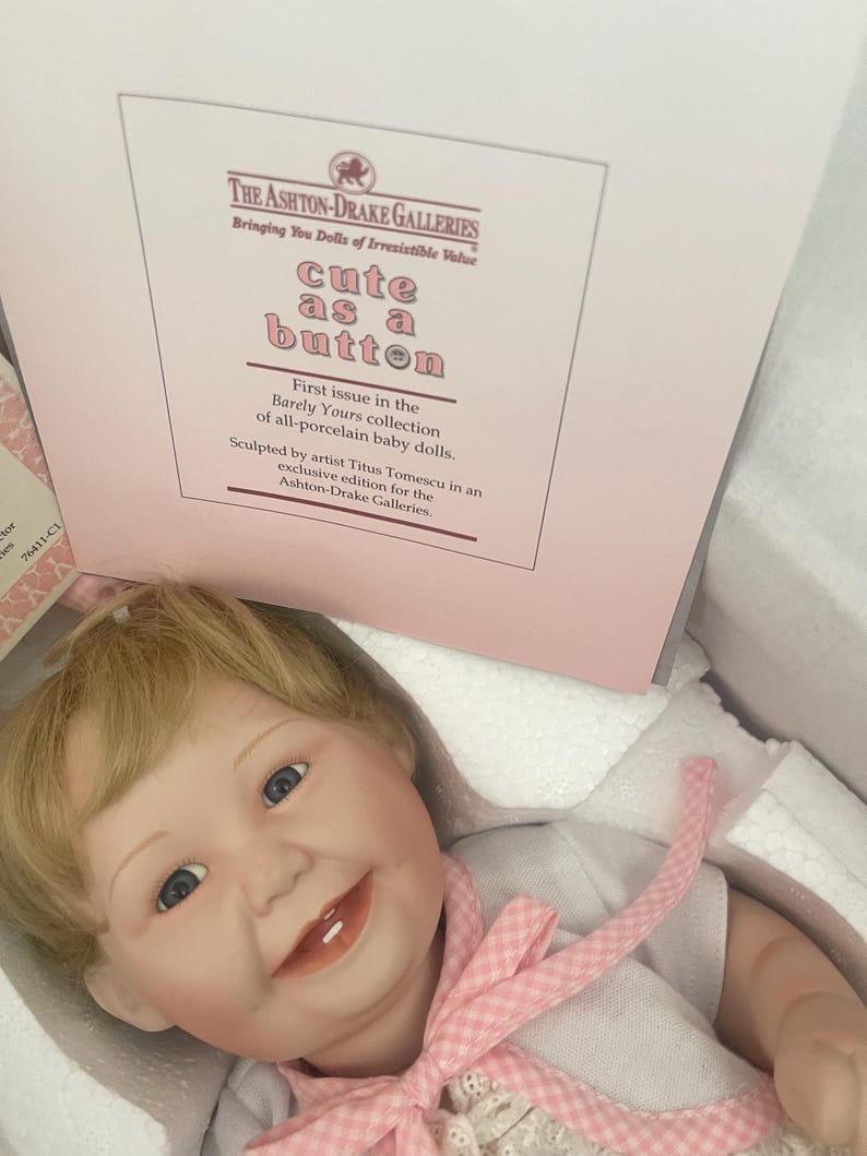 Cute as a Button Doll - Etsy
