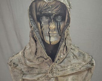 Distressed Post Apocalyptic Hood - Alternative - Black Urban Hood ...