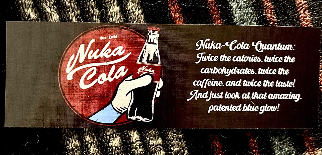 Fallout Nuka Cola Bookmark - Etsy