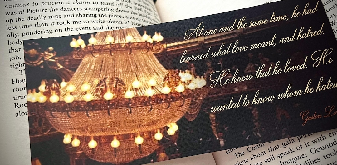 Phantom of the Opera Bookmark - Etsy
