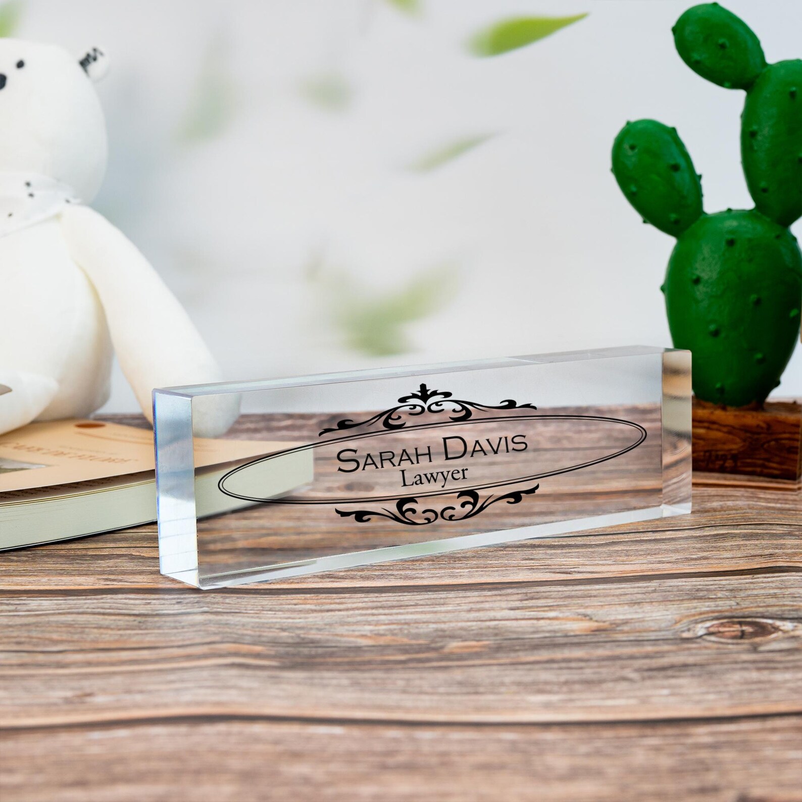 Custom Name Plate for Desk, Office Gifts Desk Nameplate, Desk Name ...