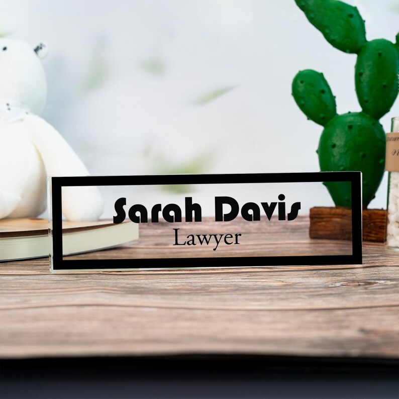 Custom Name Plate for Desk, Office Gifts Desk Nameplate, Desk Name ...