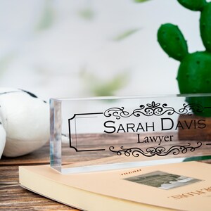 Custom Name Plate for Desk, Office Gifts Desk Nameplate, Desk Name ...