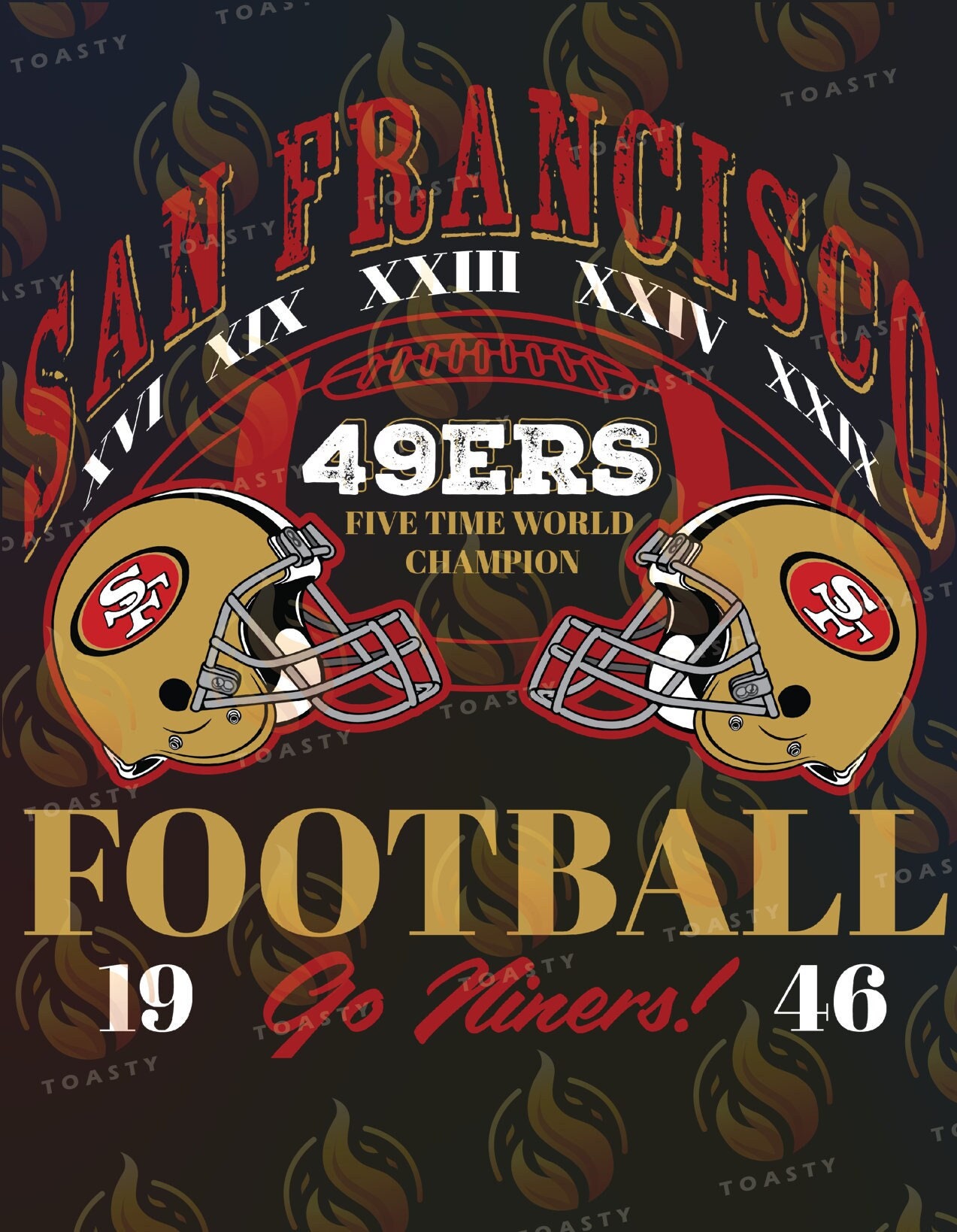 Vintage Inspired 49ers Shirt Design PNG ONLY, Football Png, San ...