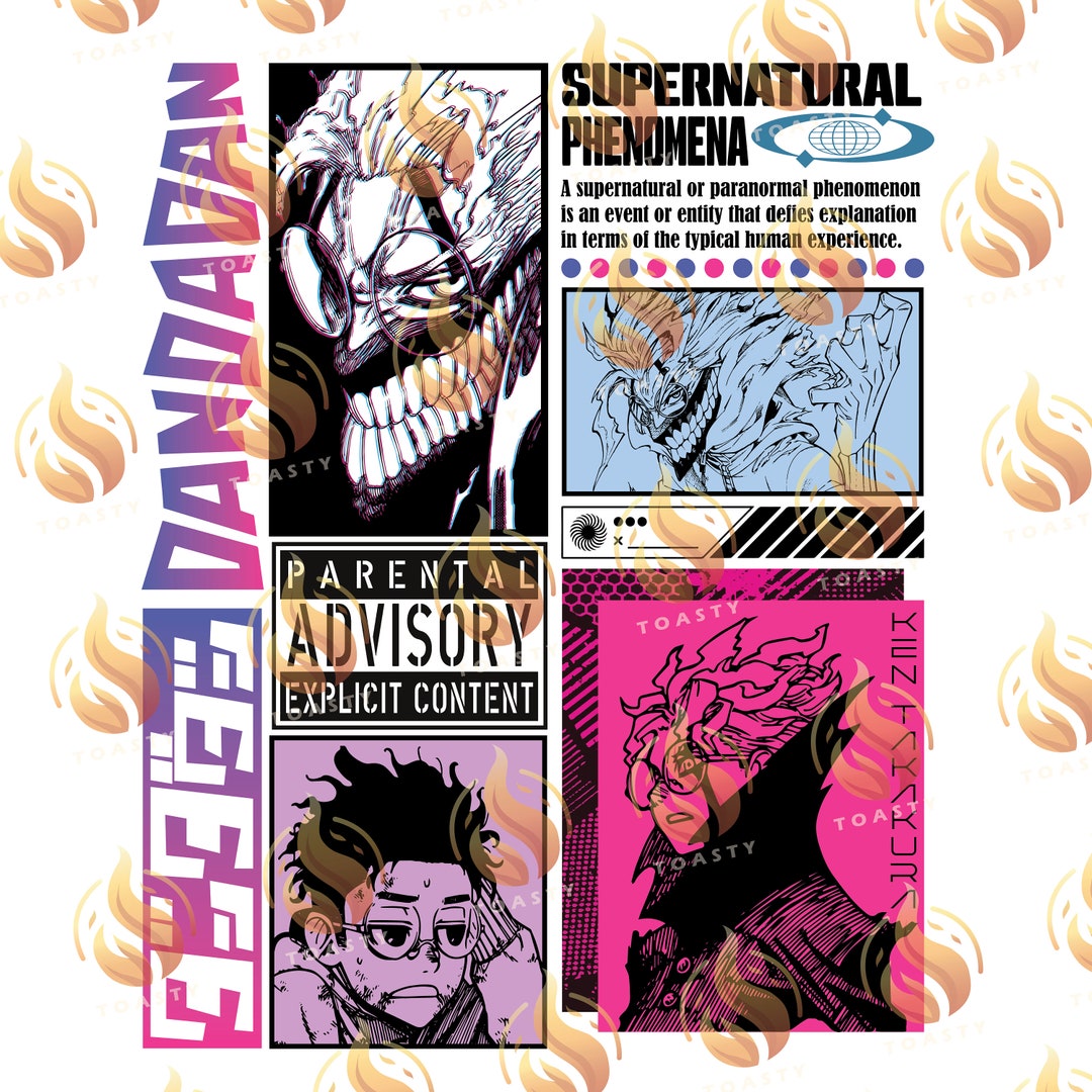 Dandadan Inspired Streetwear Design PNG ONLY - Etsy