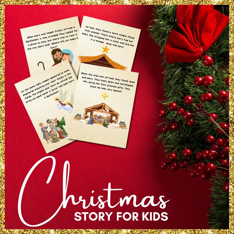 The Christmas Story for Kids - Etsy