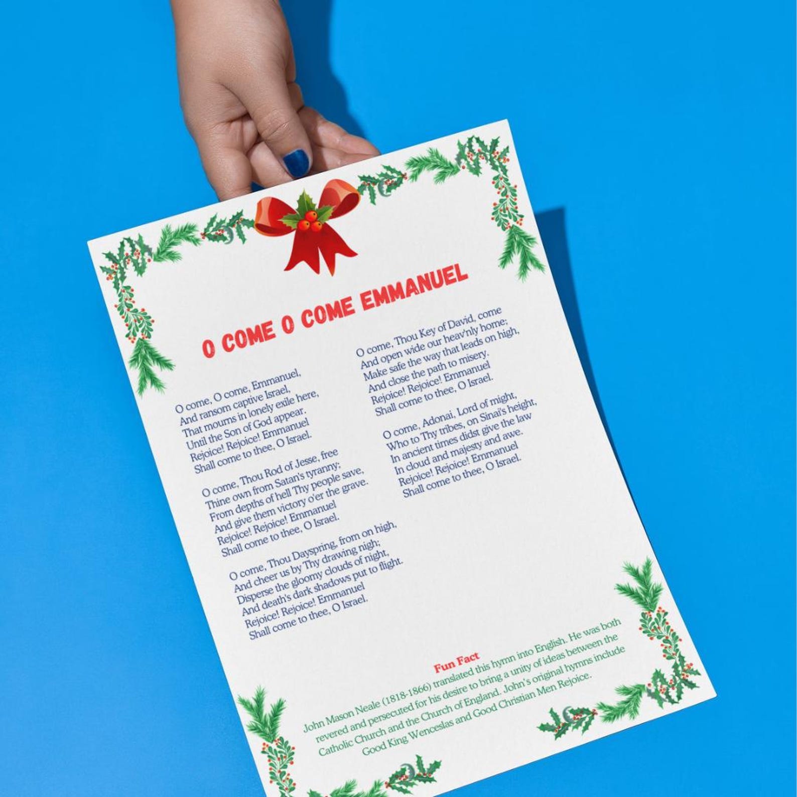 Christmas Carols Set Printable - Etsy