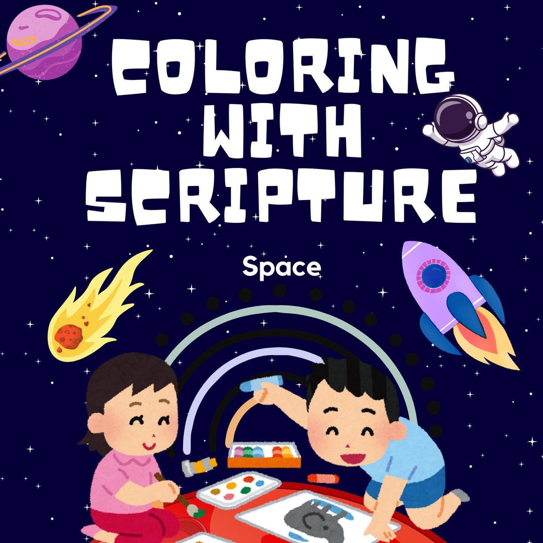 Coloring With Scripture Space - Etsy
