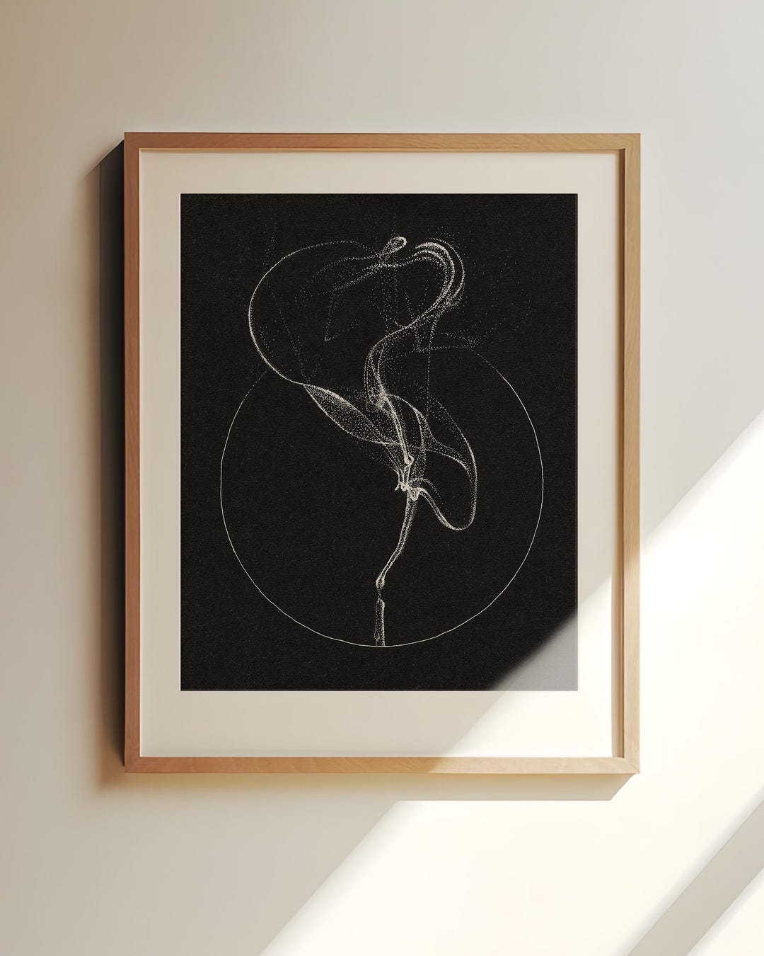 Candle, Art Print, Stippling Drawing, Black and White Art, Pointillism ...