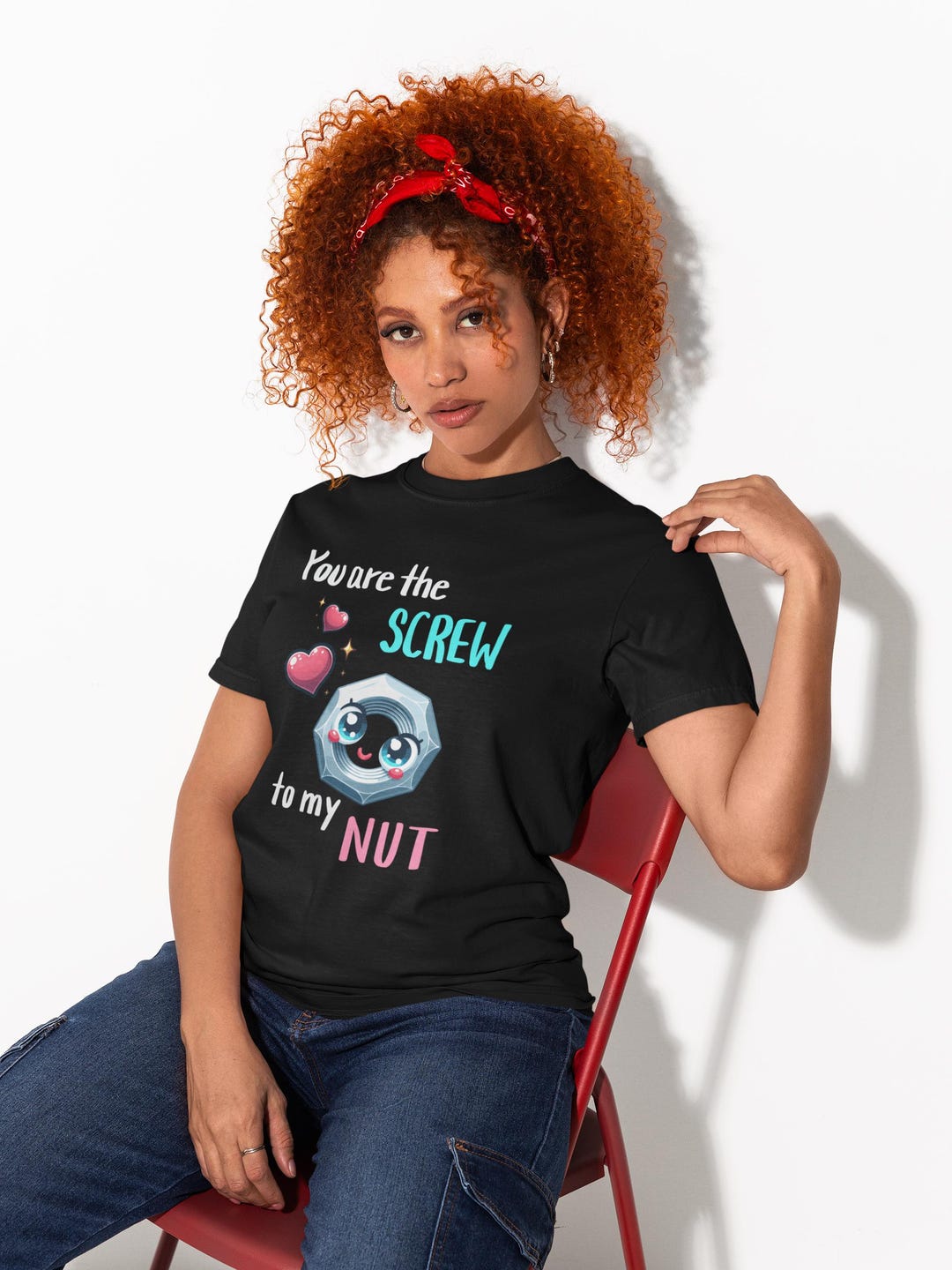 Cute Nut T‑shirt for Women – Funny Kawaii Couple T‑shirt and Matching ...