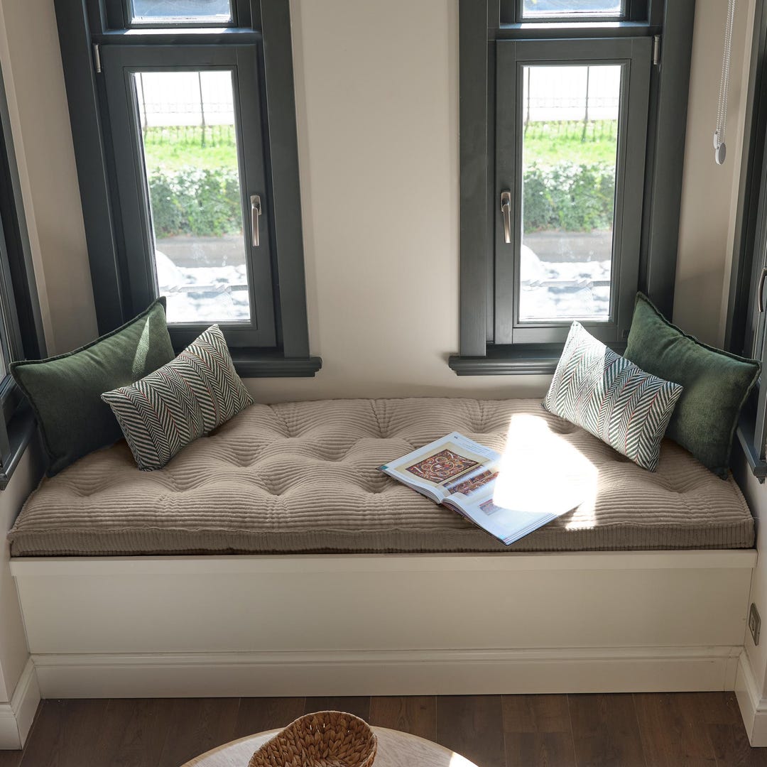 Custom Reading Nook Bench Cushion, Kallax Window Seat Cushion, Corduroy ...