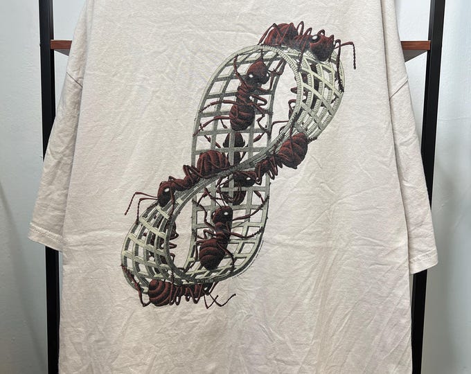 Vintage 90s M.C. Escher Mobius Strip II Ants T-shirt Optical Illusion ...