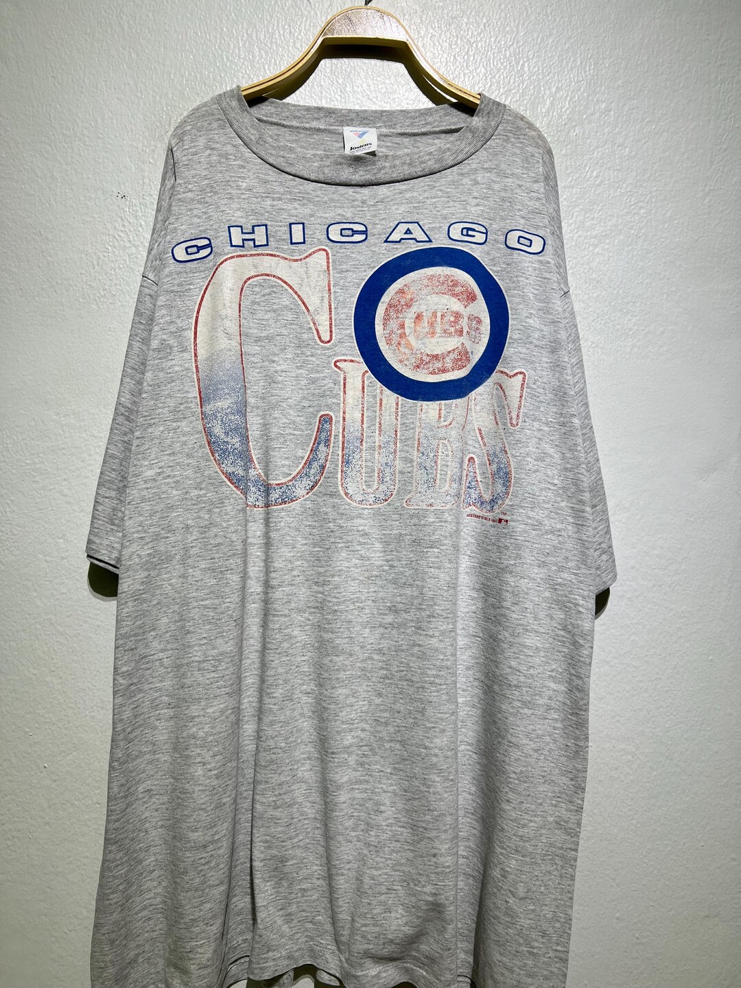 Vintage 90s Chicago Cubs Faded Logo Baseball Shirt Size 4XL Classic MLB ...