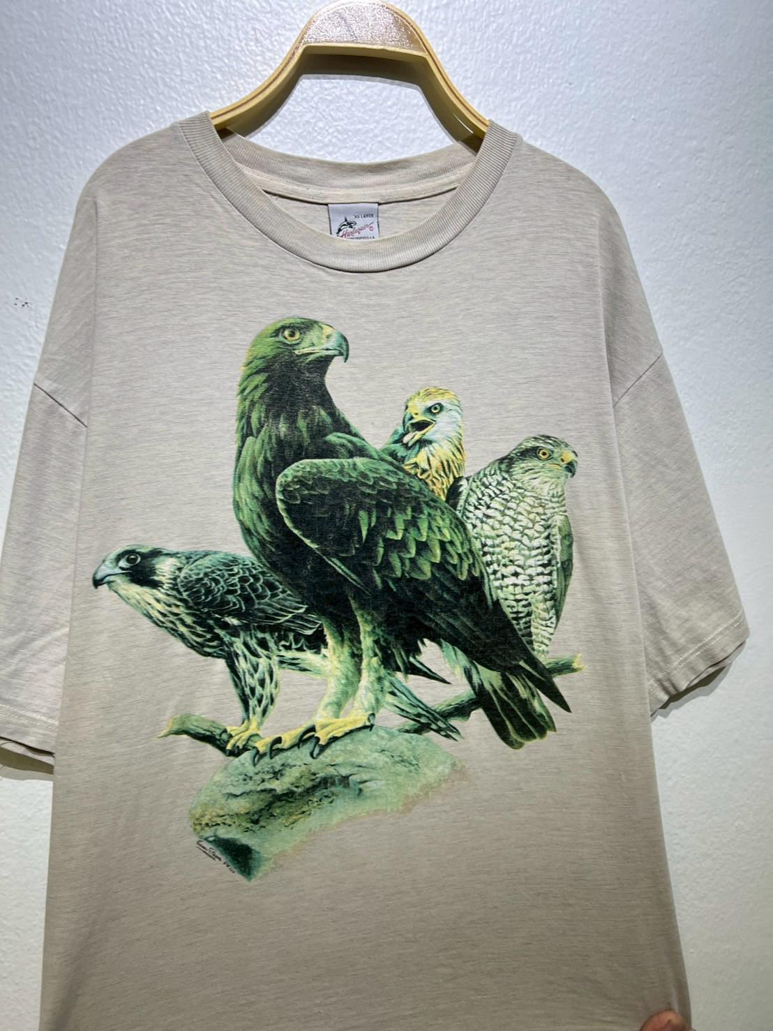 Vintage 90s Birds of Prey Eagles Falcon Hawk 1995 T Shirt Size 2XL - Etsy