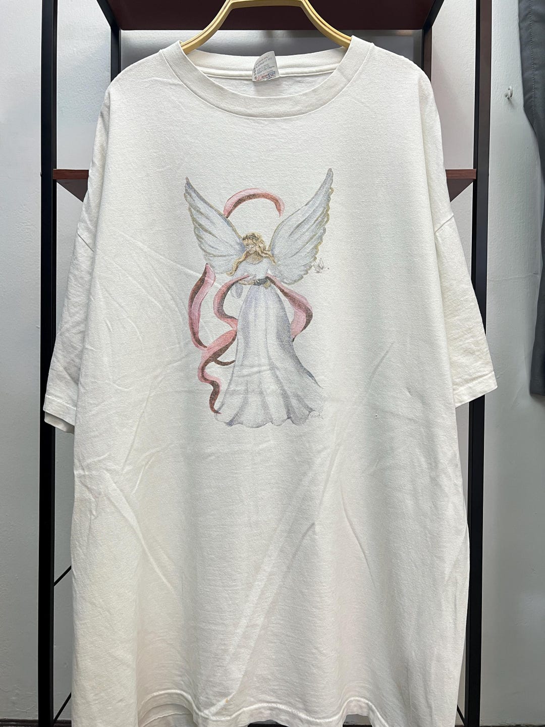 Vintage 90s Guardian Angels T-shirt Earth Angels Graphic Tee Size 3XL ...