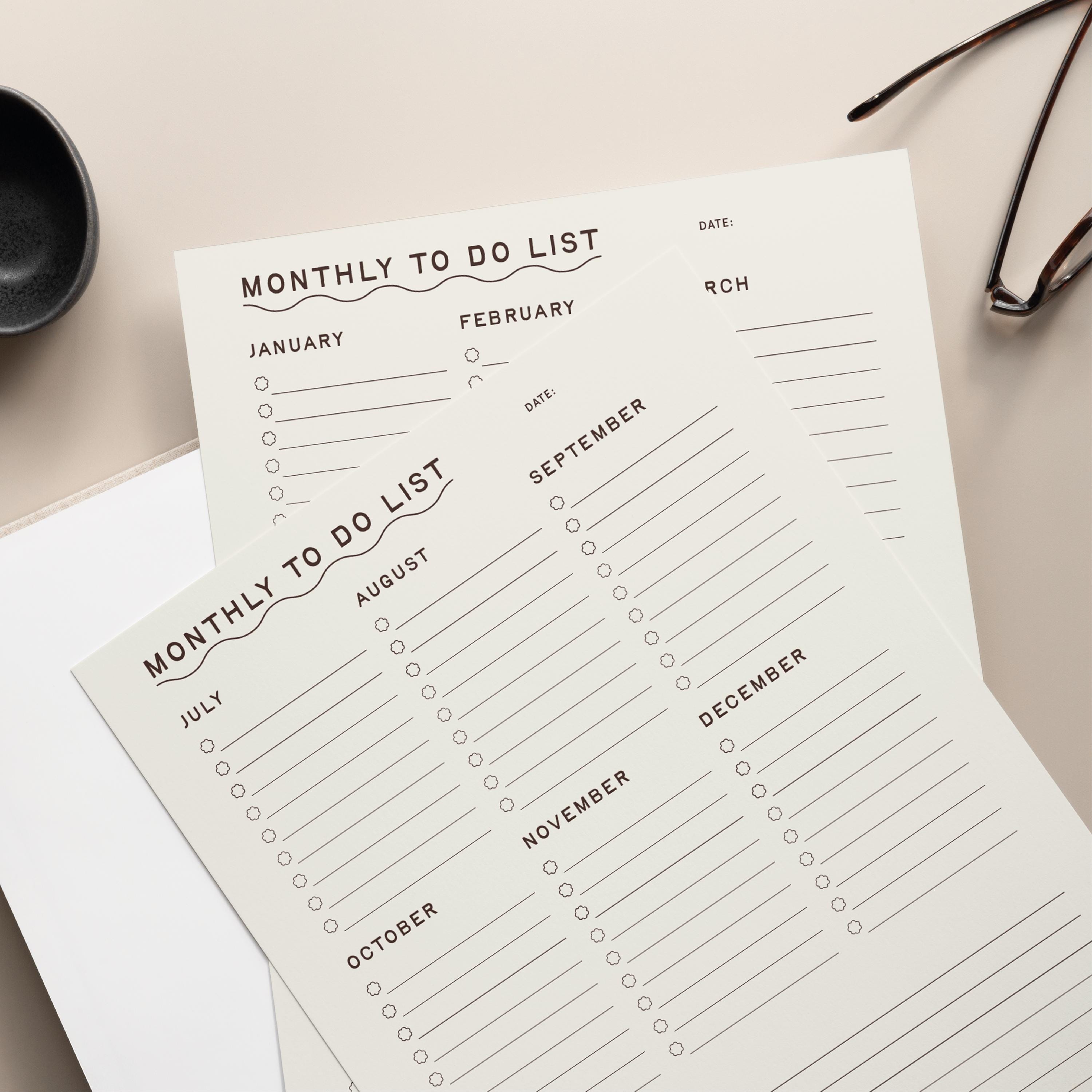 Monthly to Do List Printable, Monthly Printable Planner Template ...